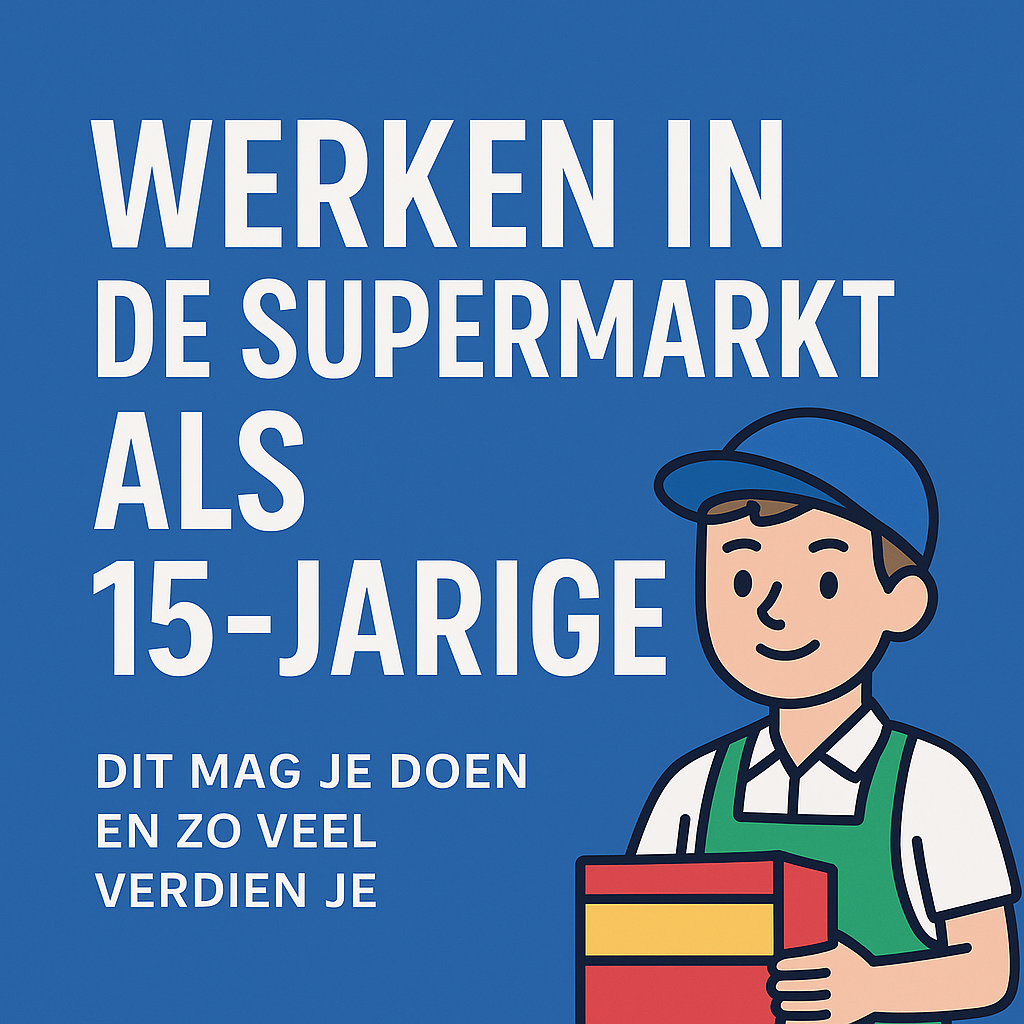 Werken in de supermarkt als 15-jarige: dit mag en dit verdien je